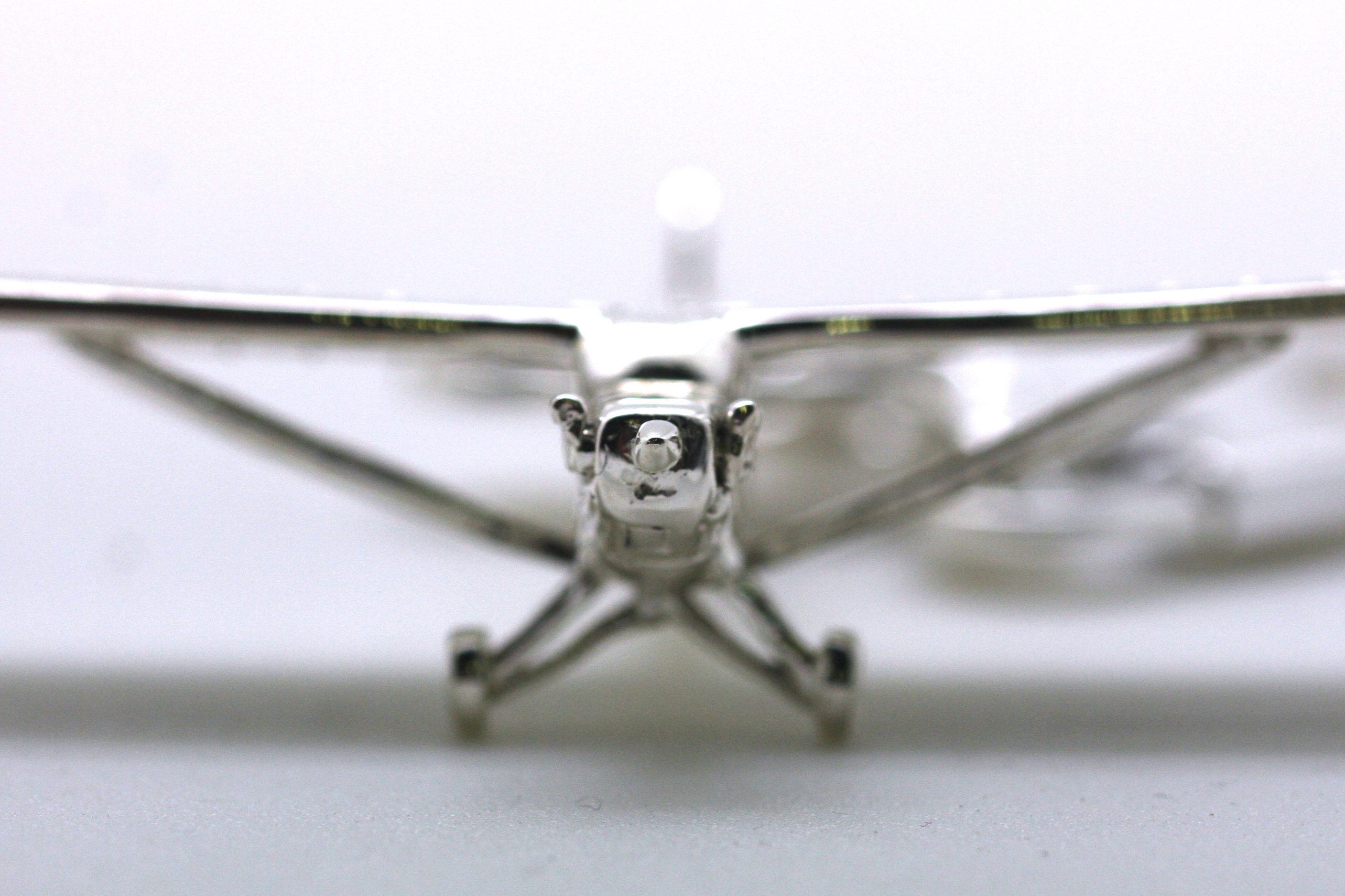 Airplane Piper CUB J-3 Sterling Silver Keychain , Sport Airplane ...