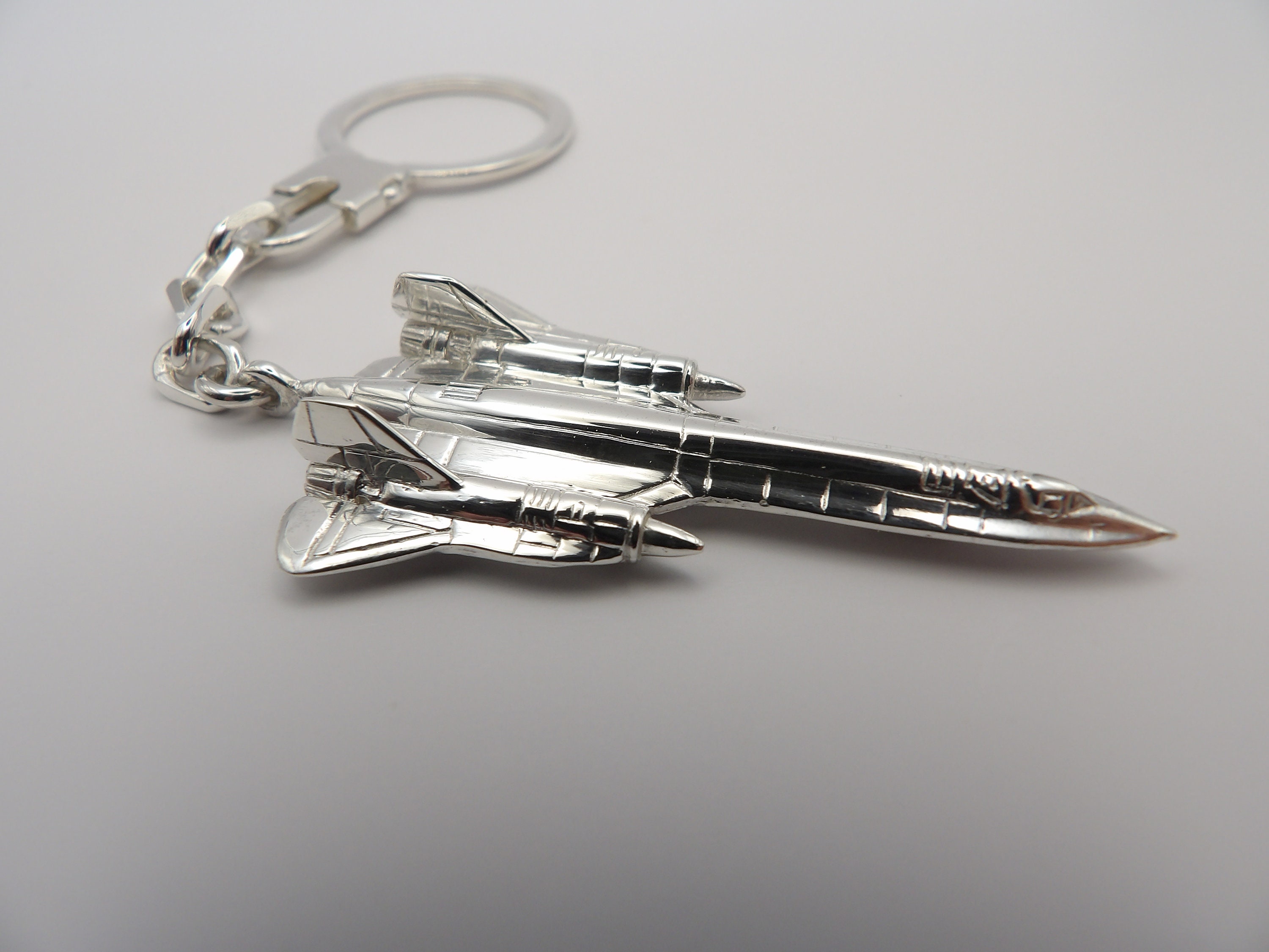 SR-71 Blackbird Aircraft Sterling Silver Keychain Fighter - Etsy