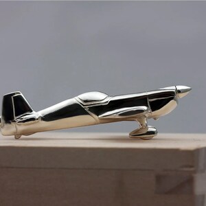Airplane Extra Sterling Silver Keychain,sport Airplane Keyring, Pilot ...