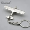 Airplane Extra Sterling Silver Keychain,sport Airplane Keyring, Pilot ...
