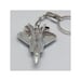 Sterling Silver F-22 Raptor Airplane Keychain, Pilot Gift - Etsy