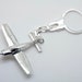 Airplane Piper PA28 Keychain , Sterling Silver 925 Keyring, Pilot Gift ...