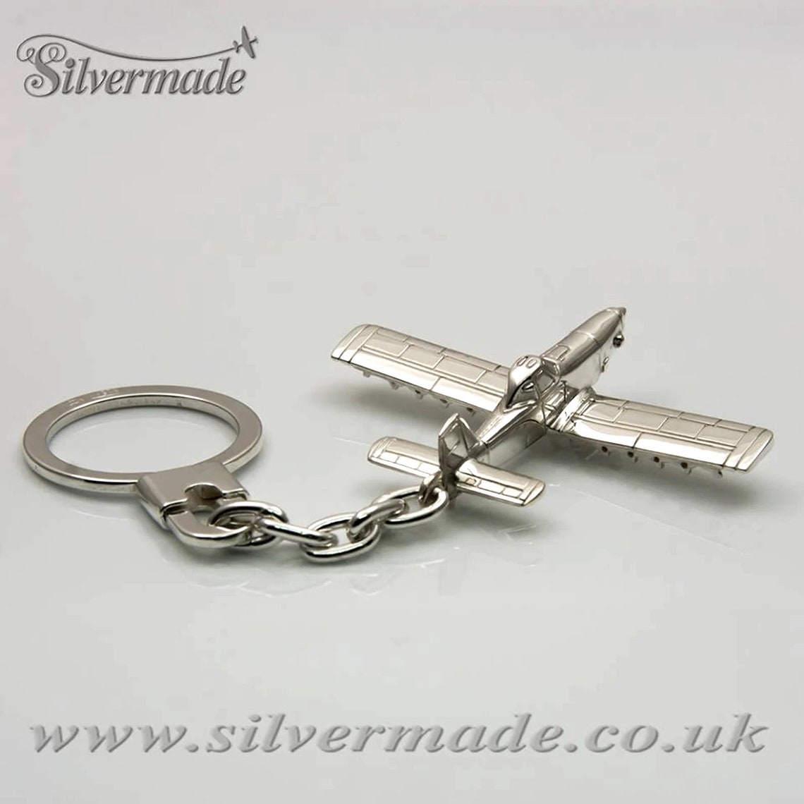Airplane Air Tractor Keychain Sport Airplane Keyring Pilot - Etsy