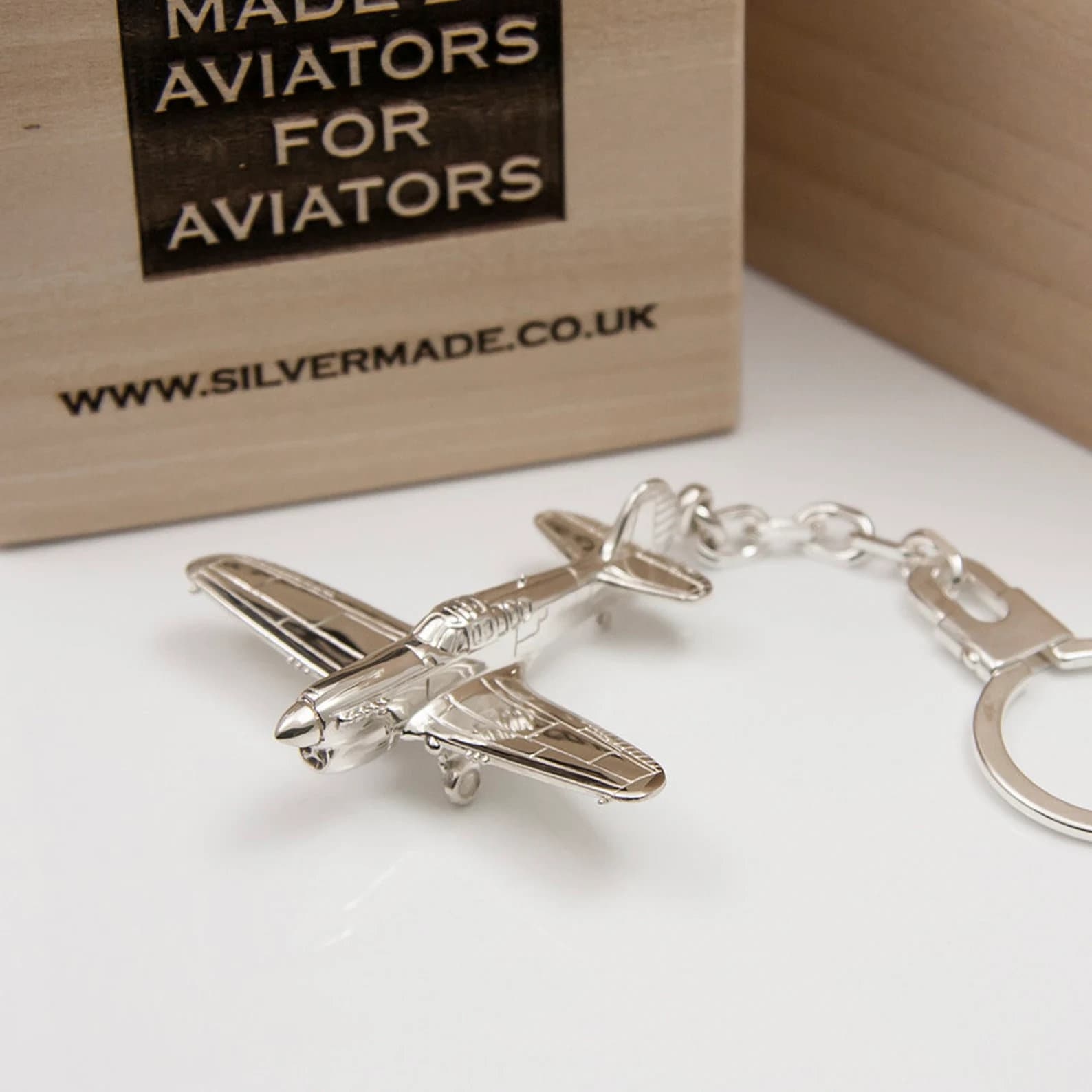 Airplane Curtiss P-40 Warhawk Sterling Silver Keychain - Etsy