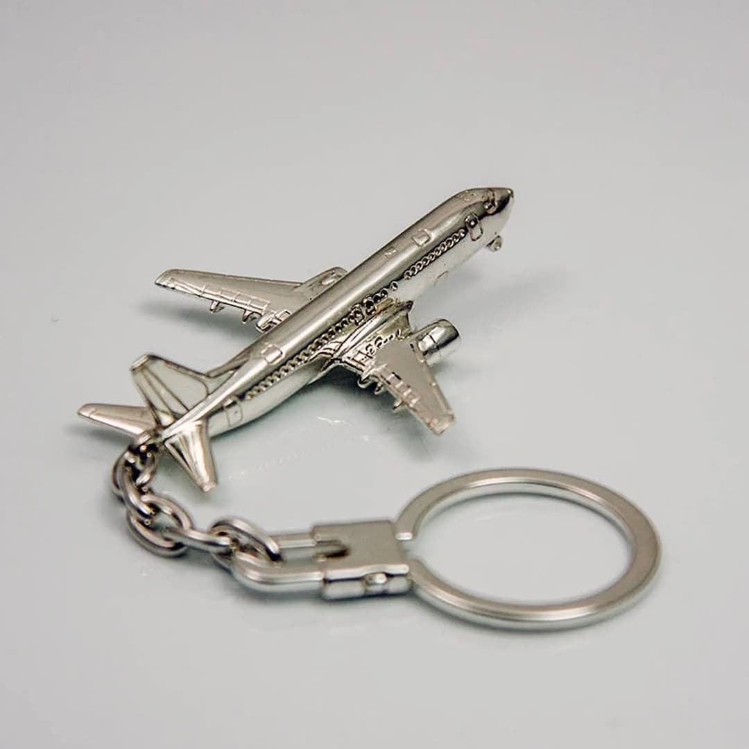 Boeing 737 Sterling Silver Keychain, Aviation Gift - Etsy