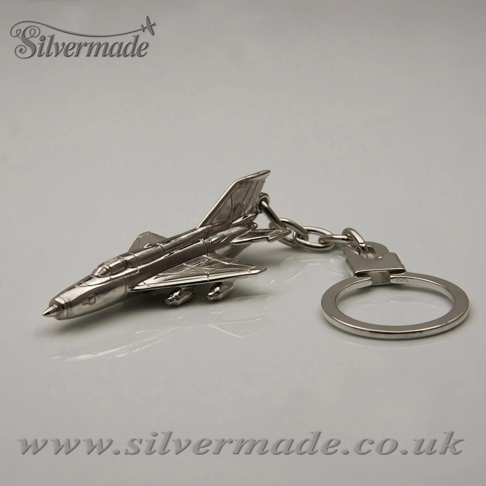 Sterling Silver MIG-21 Airplane Keychain, Airforce Pilot Gift - Etsy