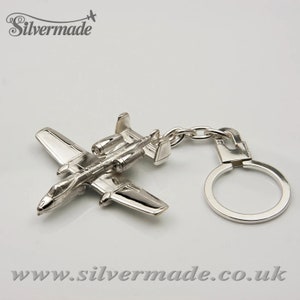 Sterling Silver A-10C Thunderbolt Keychain, Detailed Airplane Keyring ...