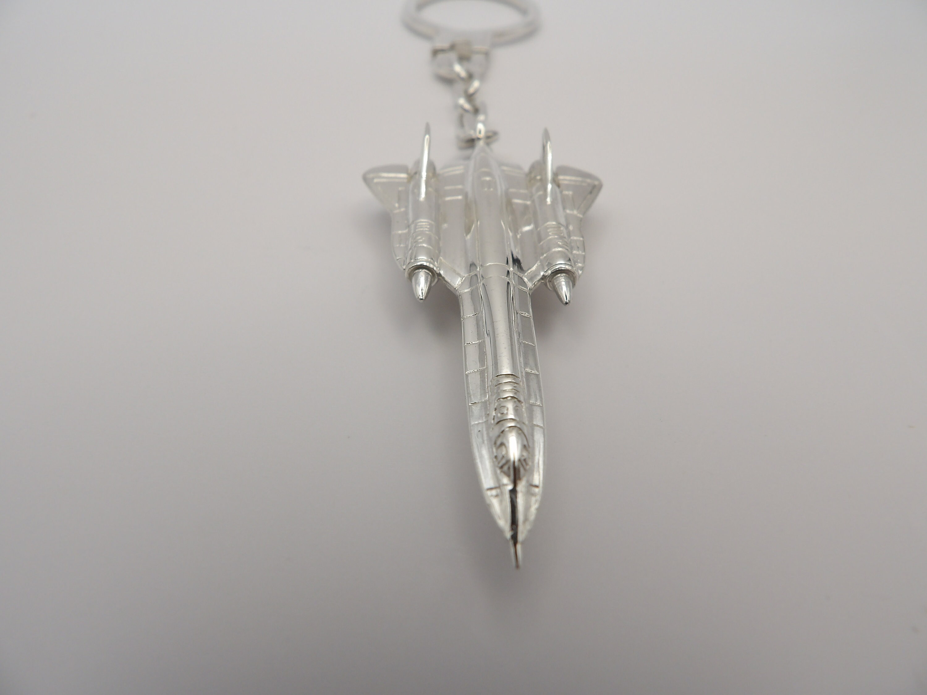 SR-71 Blackbird Aircraft Sterling Silver Keychain Fighter - Etsy
