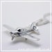 Airplane Piper PA28 Keychain , Sterling Silver 925 Keyring, Pilot Gift ...