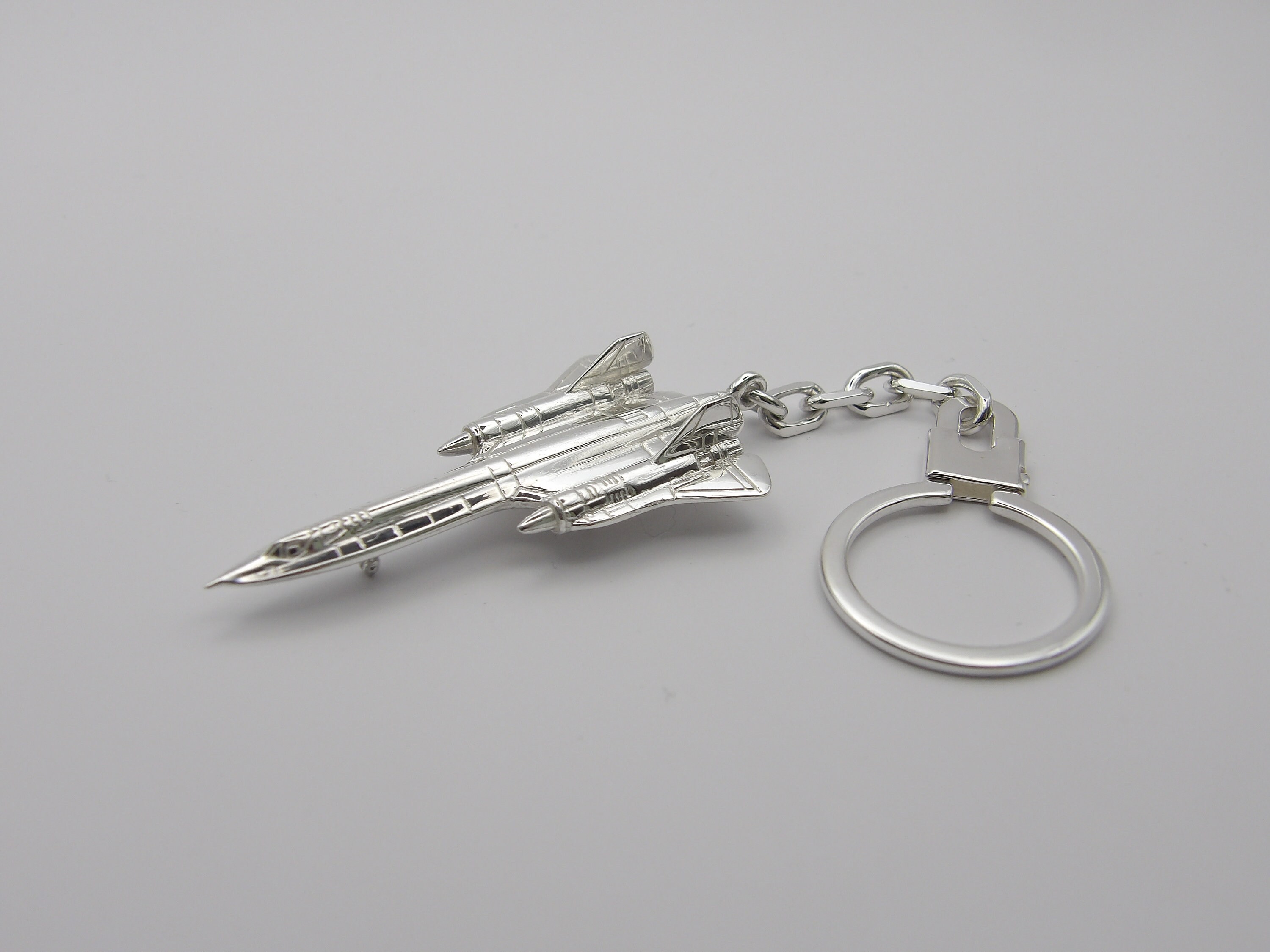 SR-71 Blackbird Aircraft Sterling Silver Keychain Fighter - Etsy