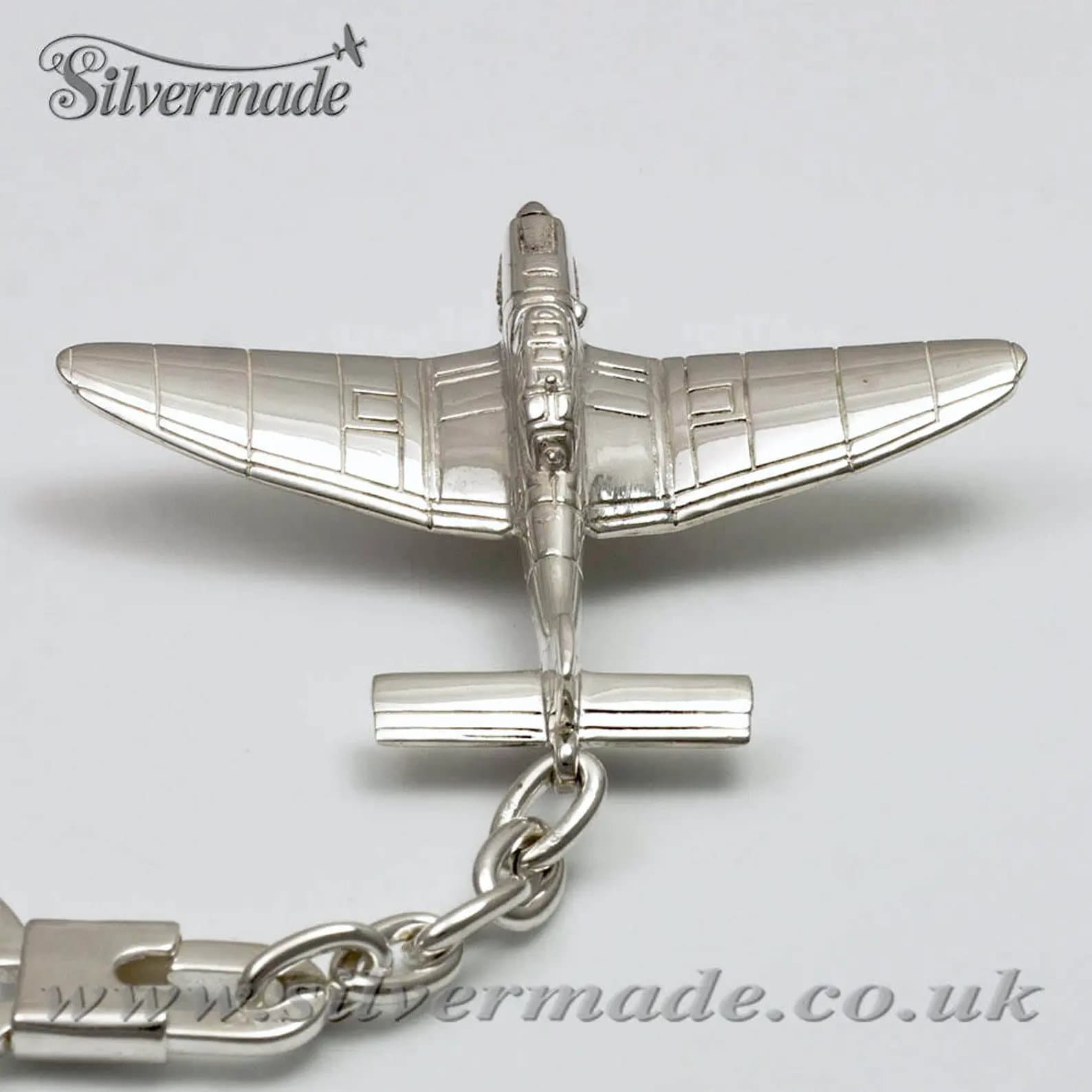 Airplane Junkers JU-87 Stuka Keychain, Sterling Silver 925 Keyring ...