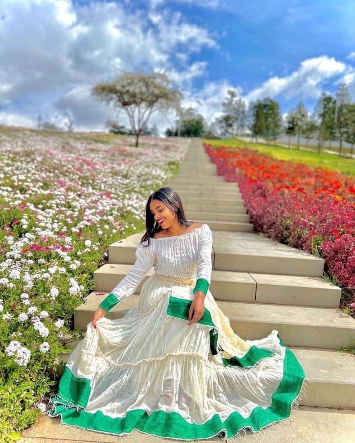 Green Menensimply Amazing Fashionable Menen ethiopian - Etsy