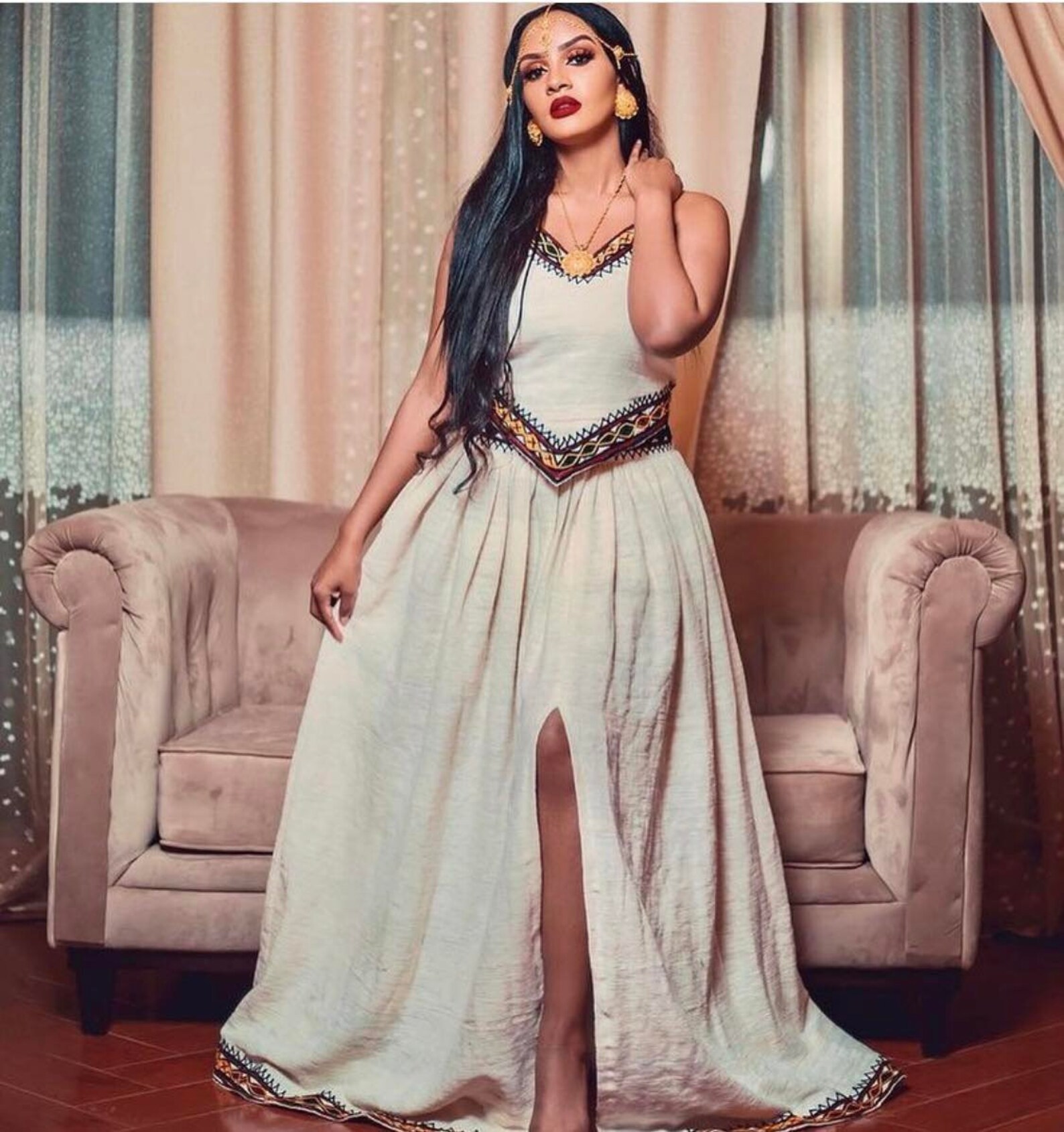 Habeshan Amazing Dress ethiopian Traditional Dresseritrean - Etsy