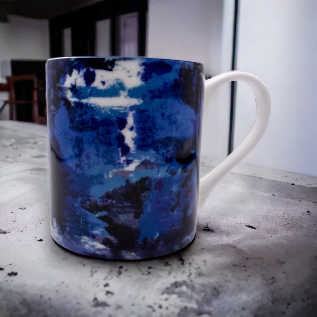 Ink Smudge Bone China Mug 8oz Handmade - Etsy UK