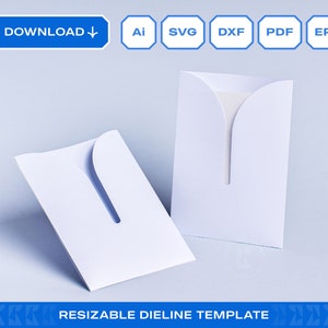 Pocket Envelope Template | Gift Card Holder | Invitation Card Sleeve ...