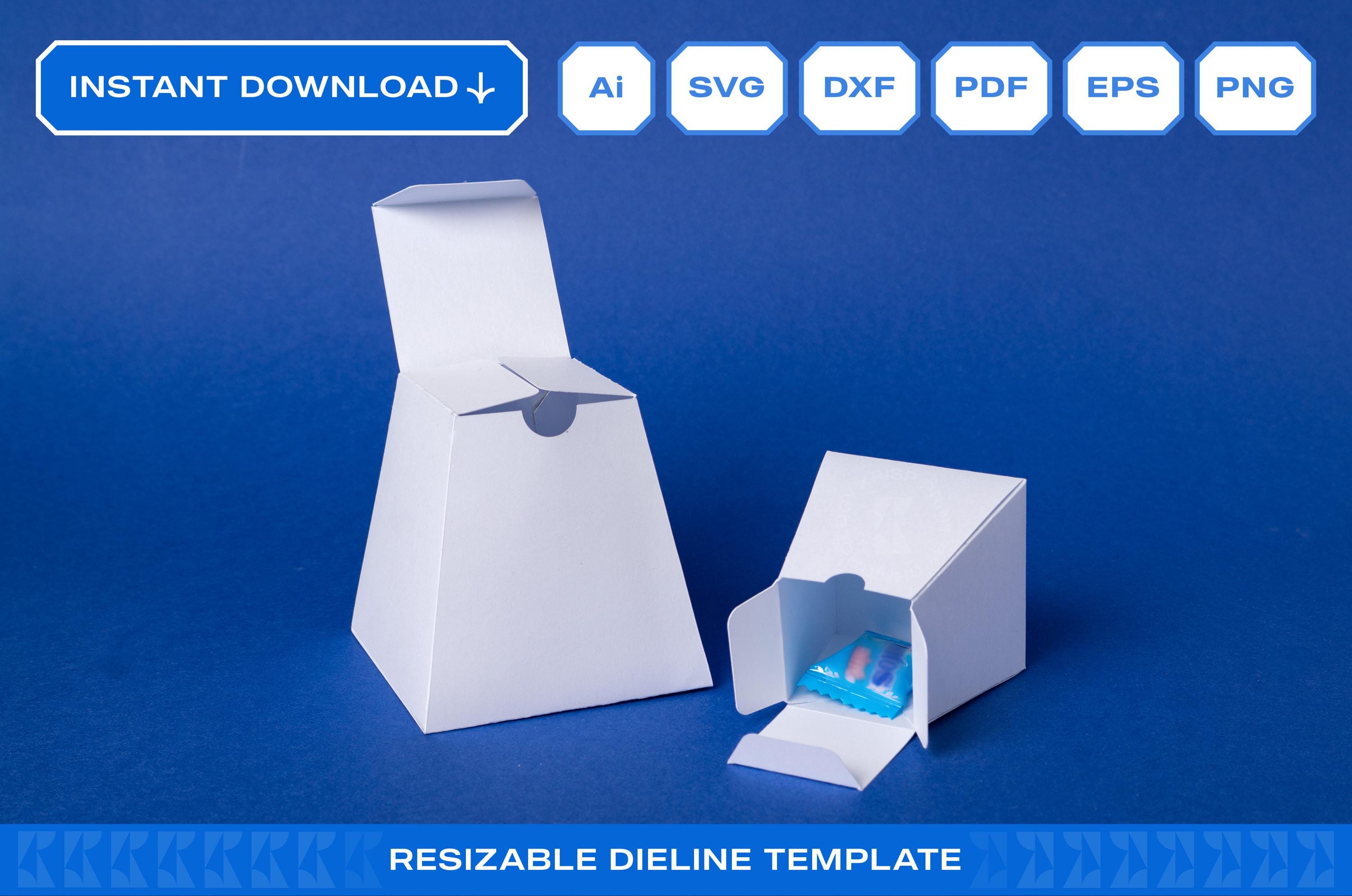 Flat Top Pyramid Box SVG | Small Geometric Treat Box Template | Cricut ...