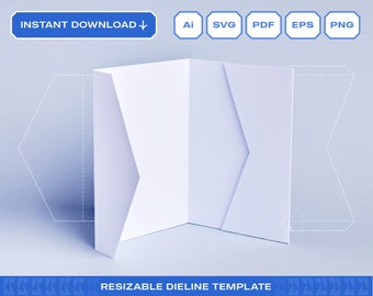 Pocket Card Template | Invitation Card Sleeve | SVG for Cricut ...