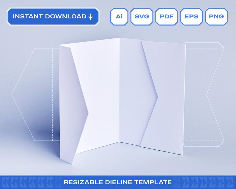 Pocket Card Template Invitation Card Sleeve SVG for Cricut Instant ...