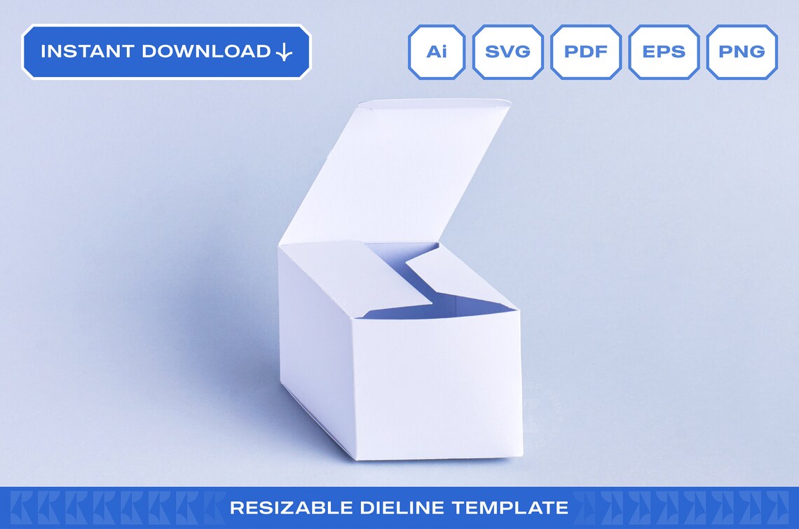 Parallelogram Box Template | Small Gift Box | Small Business Packaging ...