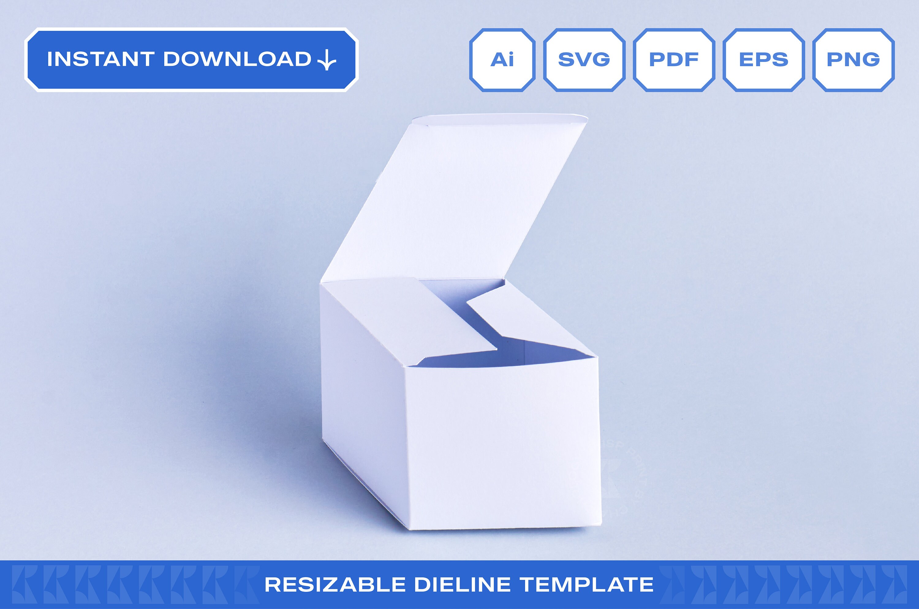 Parallelogram Box Template | Small Gift Box | Small Business Packaging ...