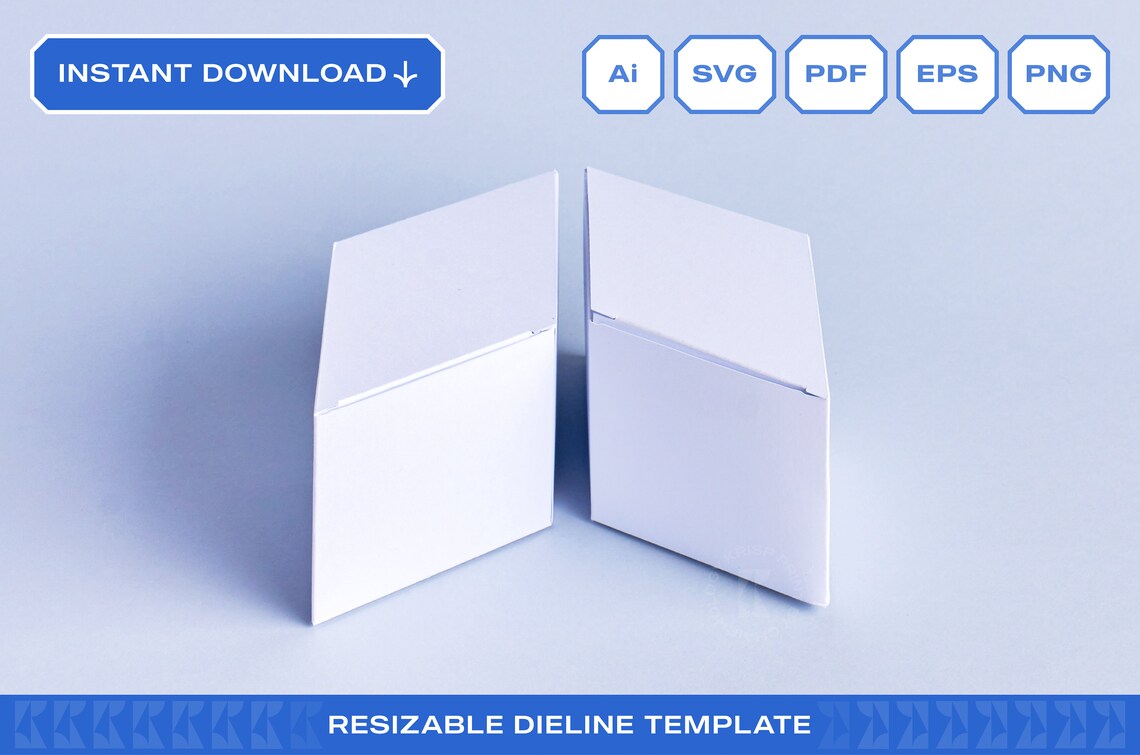 Parallelogram Box Template | Small Gift Box | Small Business Packaging ...