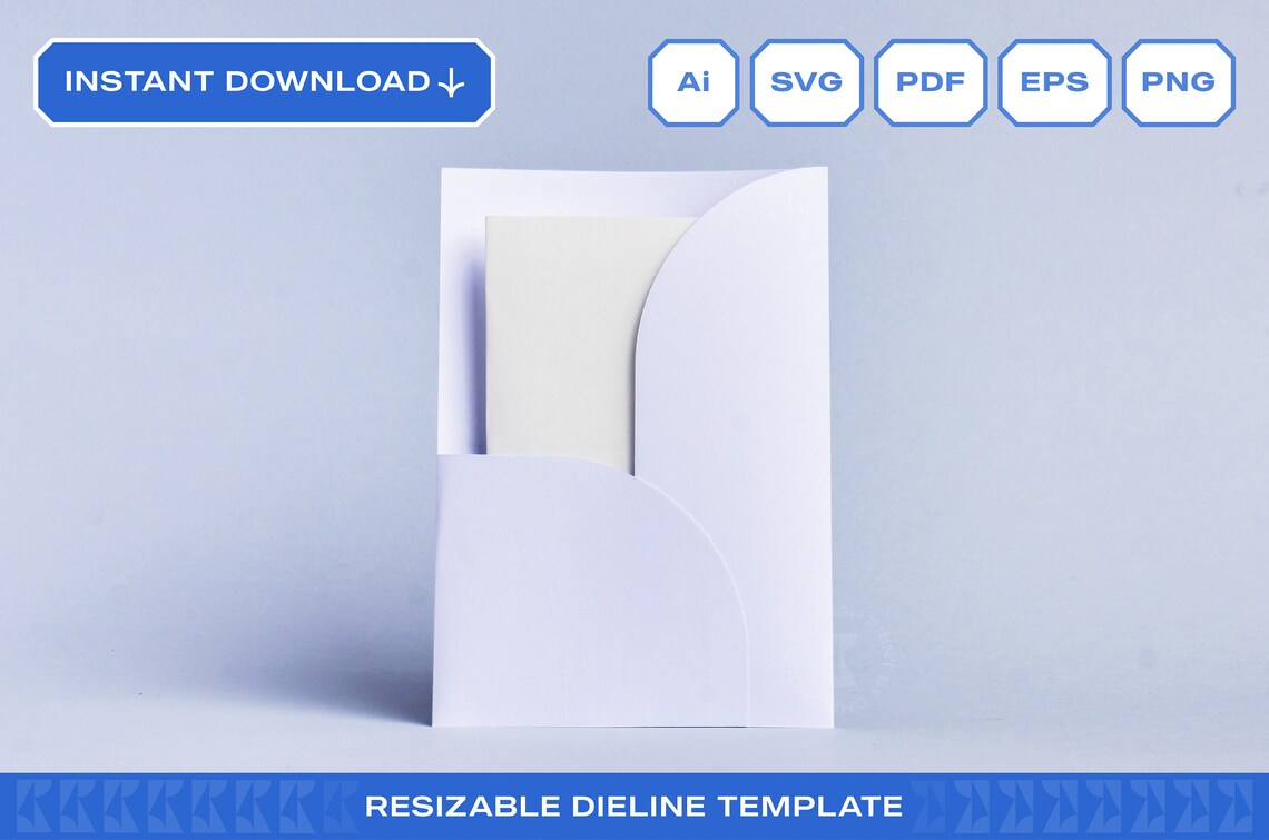 Pocket Envelope Template | Gift Card Holder | Invitation Card Sleeve ...