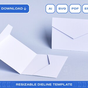 Pocket Card Template | Invitation Card Sleeve | SVG for Cricut ...