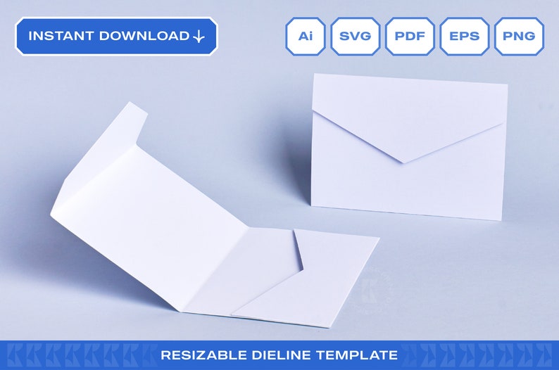 Pocket Card Template | Invitation Card Sleeve | SVG for Cricut ...