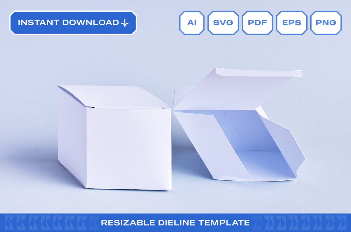 Parallelogram Box Template | Small Gift Box | Small Business Packaging ...