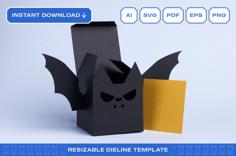 Halloween Treat Box | Bat With Flappy Wings | Party Favors | Box ...