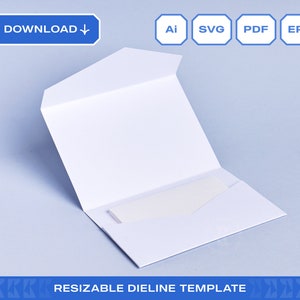 Pocket Card Template | Invitation Card Sleeve | SVG for Cricut ...