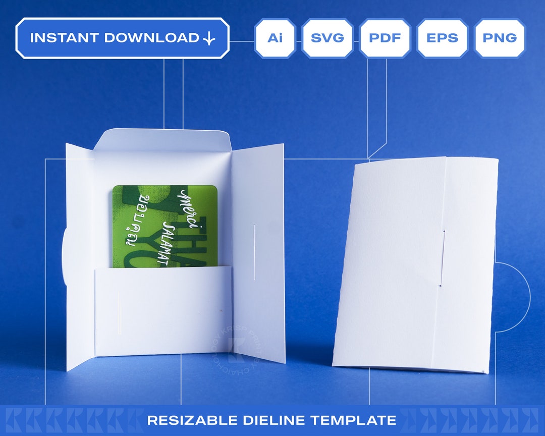 Card Holder Template | Key Card | Gift Card | SVG for Cricut | Instant ...