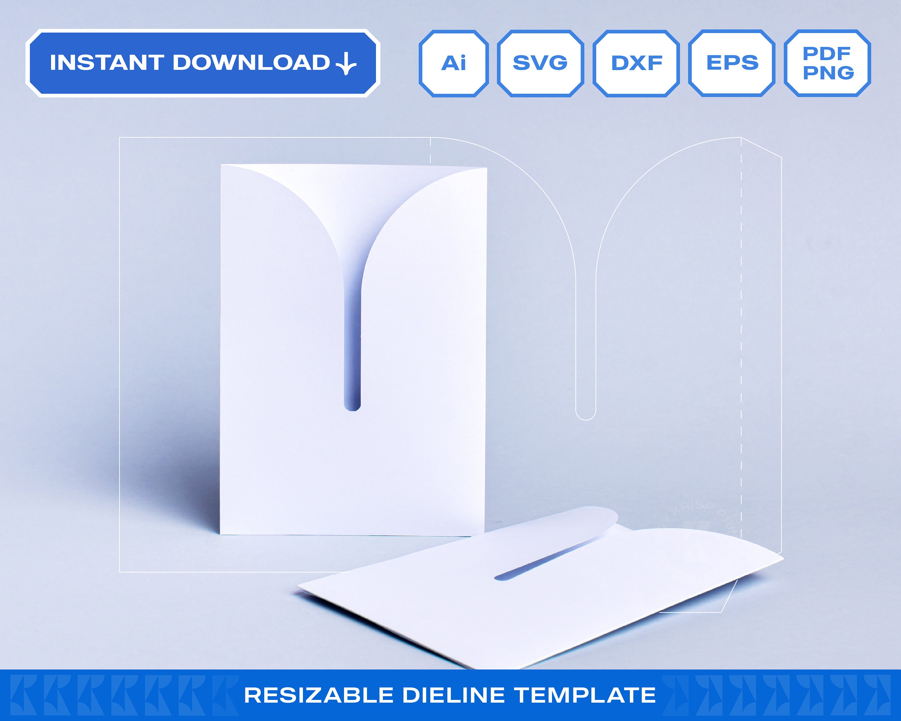 Pocket Envelope Template | Gift Card Holder | Invitation Card Sleeve ...