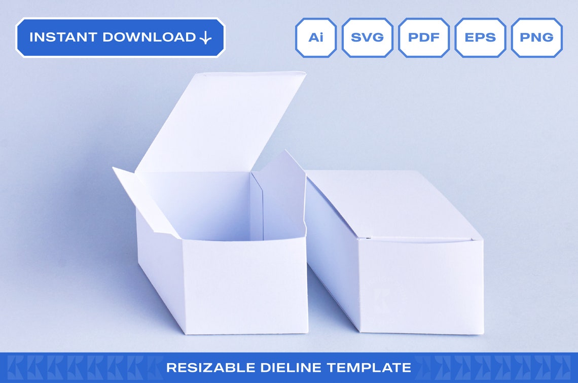 Parallelogram Box Template | Small Gift Box | Small Business Packaging ...