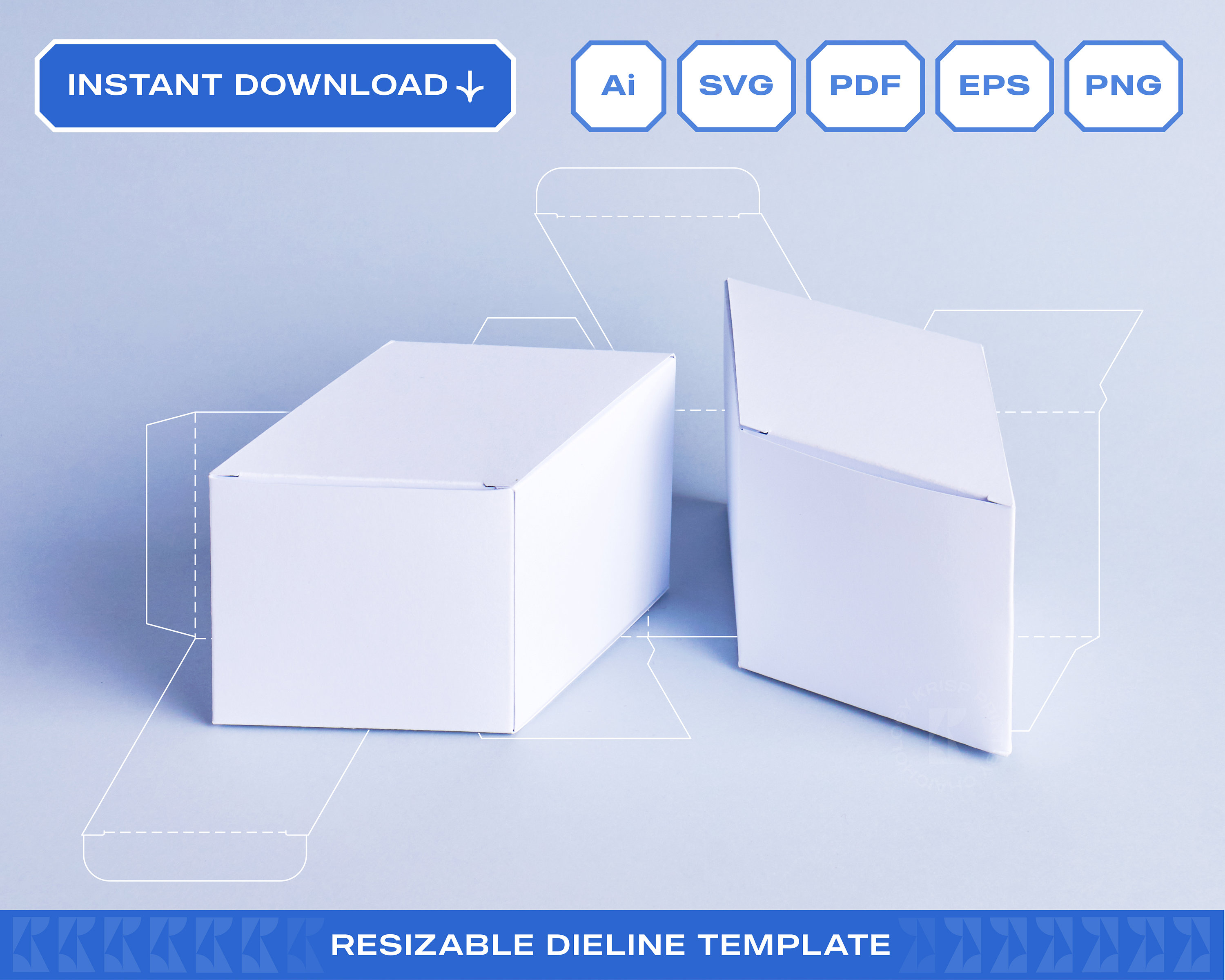 Parallelogram Box Template | Small Gift Box | Small Business Packaging ...