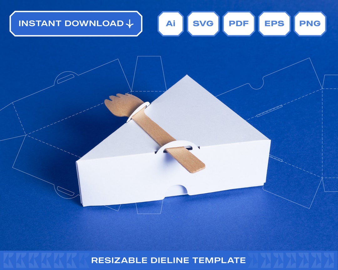 Pie Slice Box Template Favor Box Treat Box T Box Svg For Cricut Instant Download