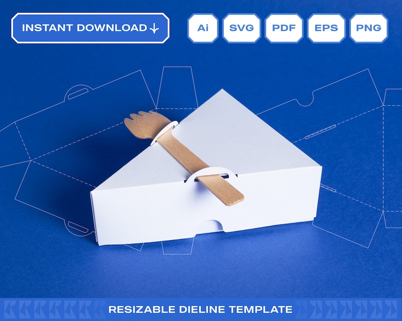 Pie Slice Box Template | Favor Box | Treat Box | Gift Box | SVG for ...