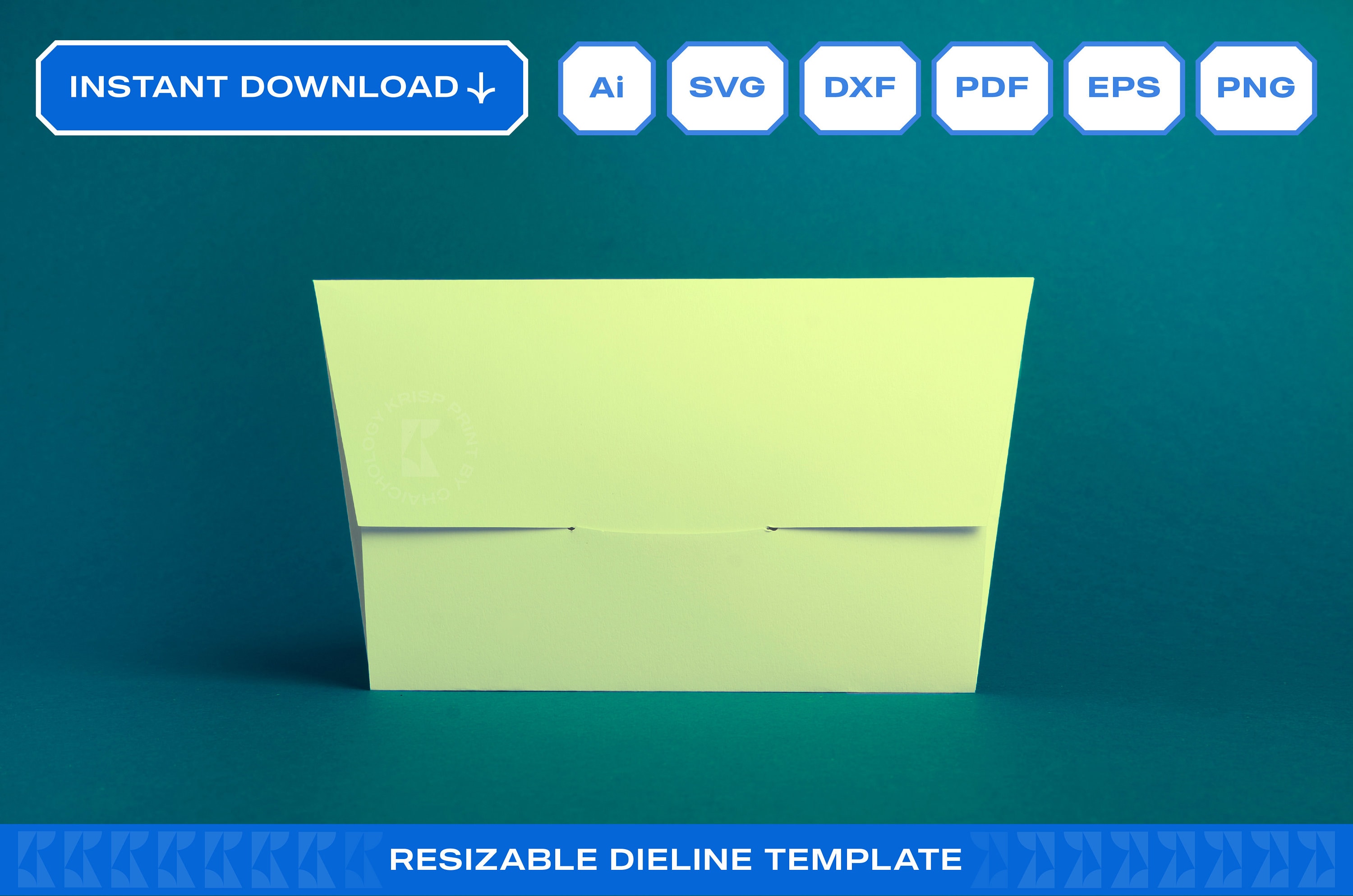 Blank Eid Money Packet Envelope Template Medium Green Packet Sampul ...