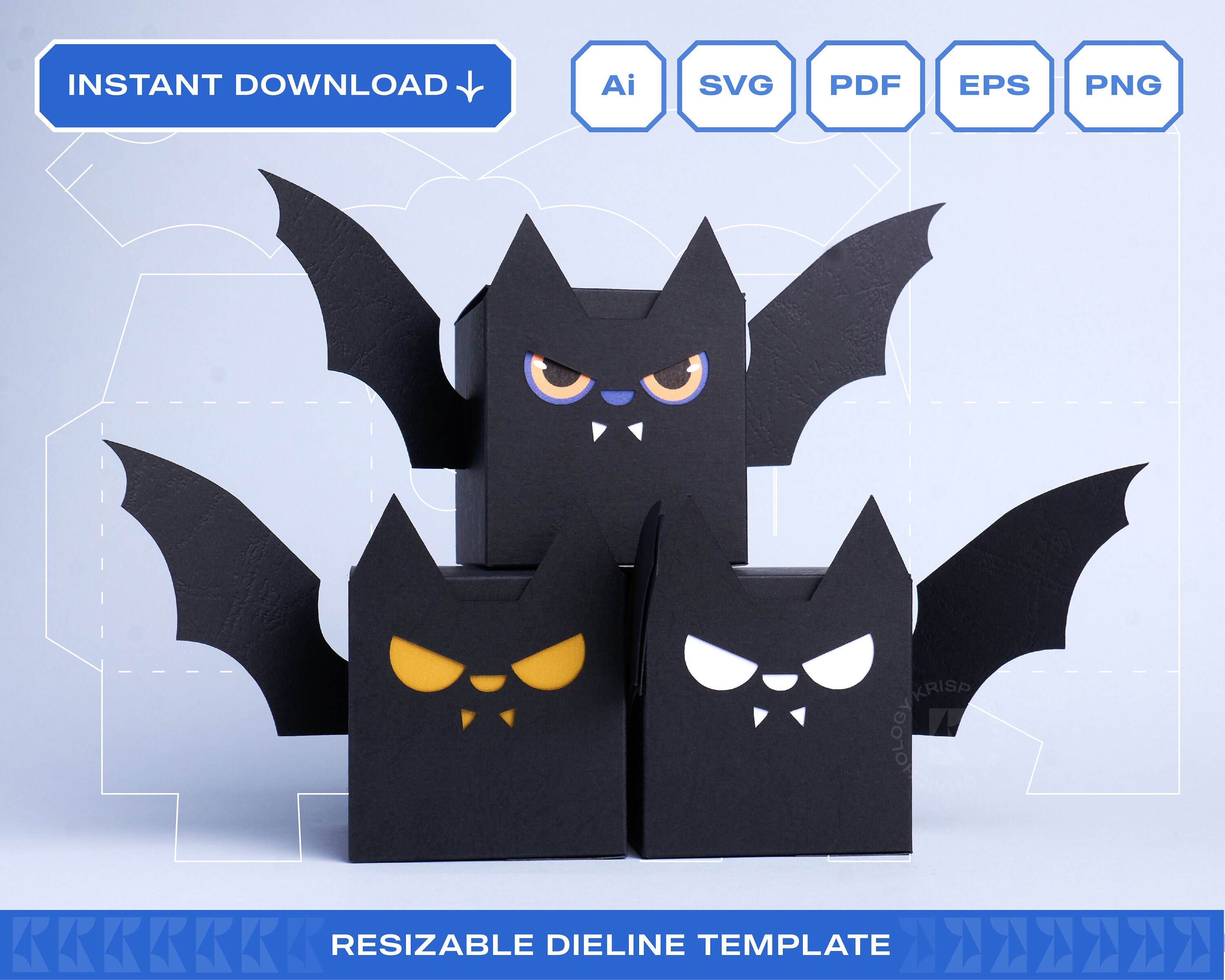 Halloween Treat Box | Bat With Flappy Wings | Party Favors | Box ...