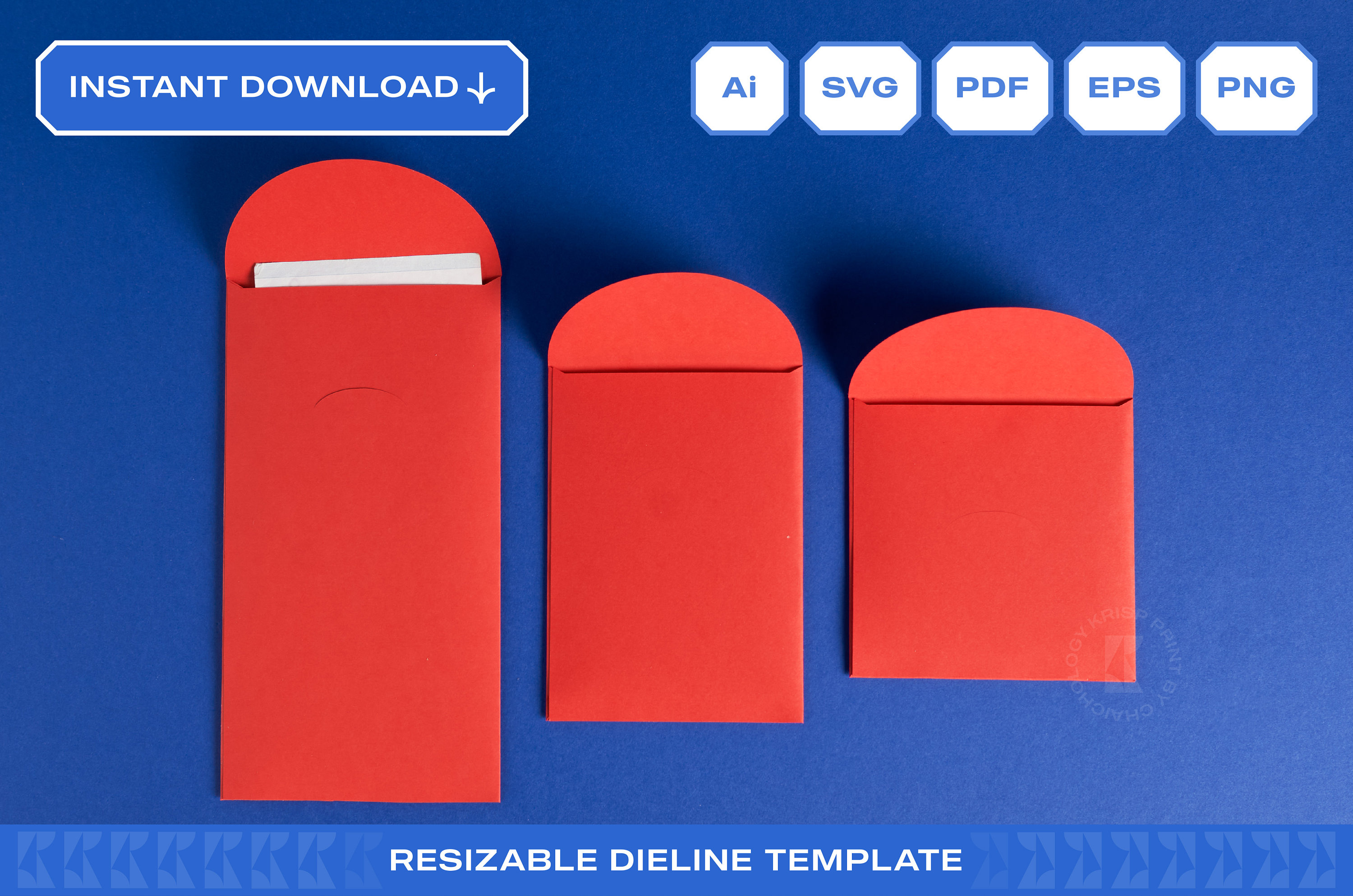 Blank Red Packet Template | 3 Sizes | Angpao | Hong Bao | Lai See | SVG ...