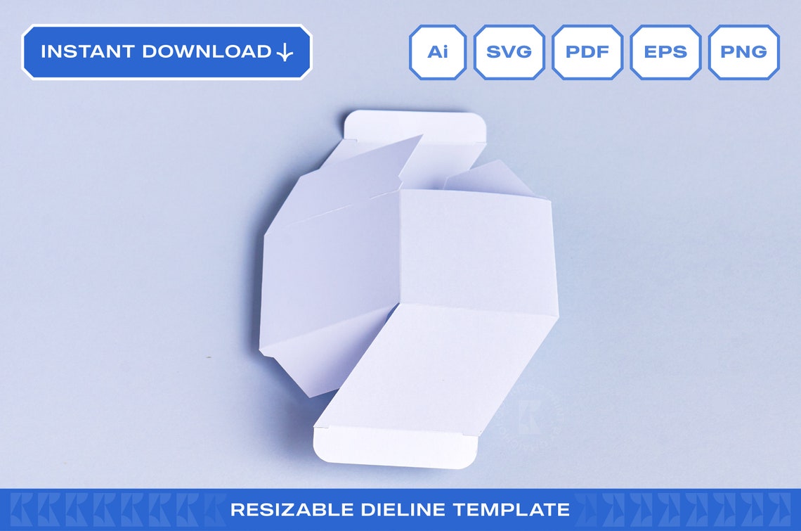 Parallelogram Box Template | Small Gift Box | Small Business Packaging ...