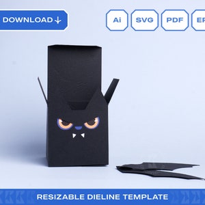 Halloween Treat Box | Bat With Flappy Wings | Party Favors | Box ...