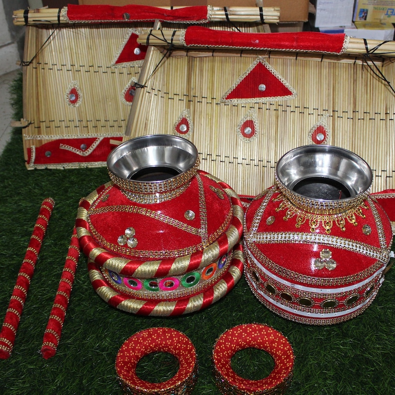 IWC Beautiful Red Color Jaggo Ceremony Kit/ Punjabi Jaggo Set - Etsy