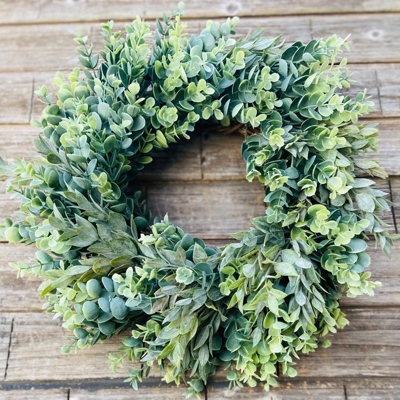 Simple Everyday Greenery Wreath for Front Door Indoor - Etsy