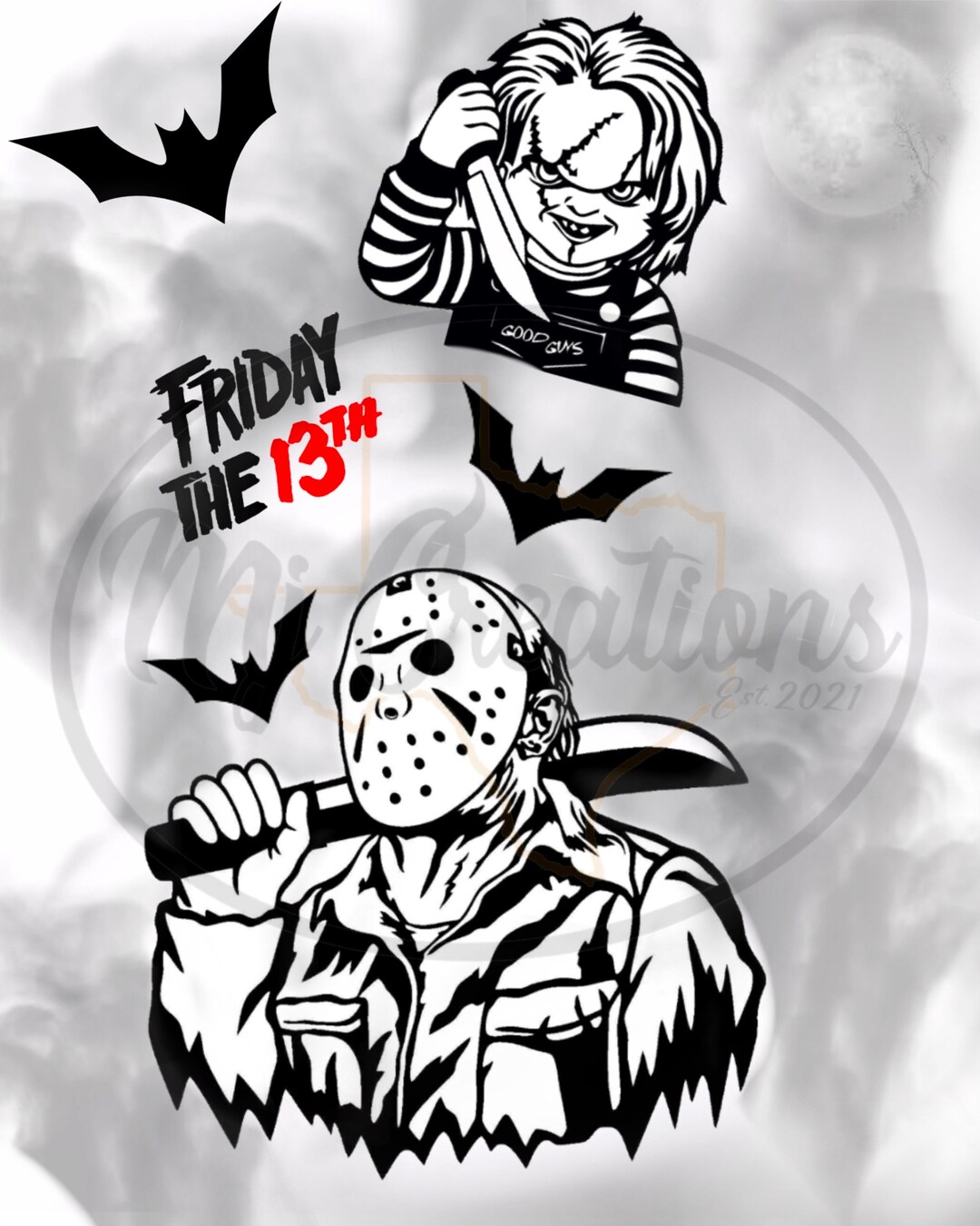 Friday the 13th Svg - Jason Svg Chuckie Svg - Etsy