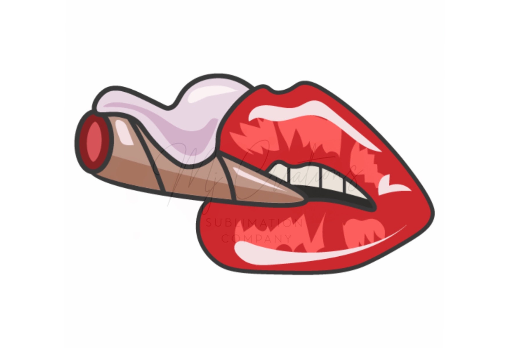 Weed Smoke Lips