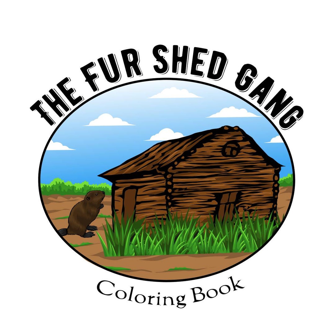 Coloring Book. Fur Shed Gang - Etsy