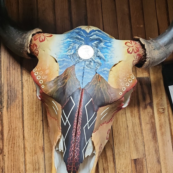 Painted Animal Skull - Etsy