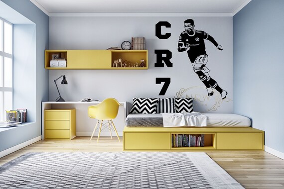 Cristiano Ronaldo CR7 Football Wall Car Door Kids Bedroom - Etsy