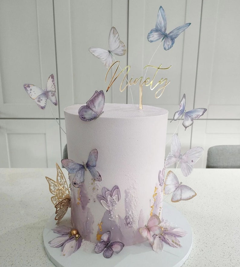Mixed Butterfly Premium Edible Wafer Toppers/ Pre Cut Edible - Etsy UK